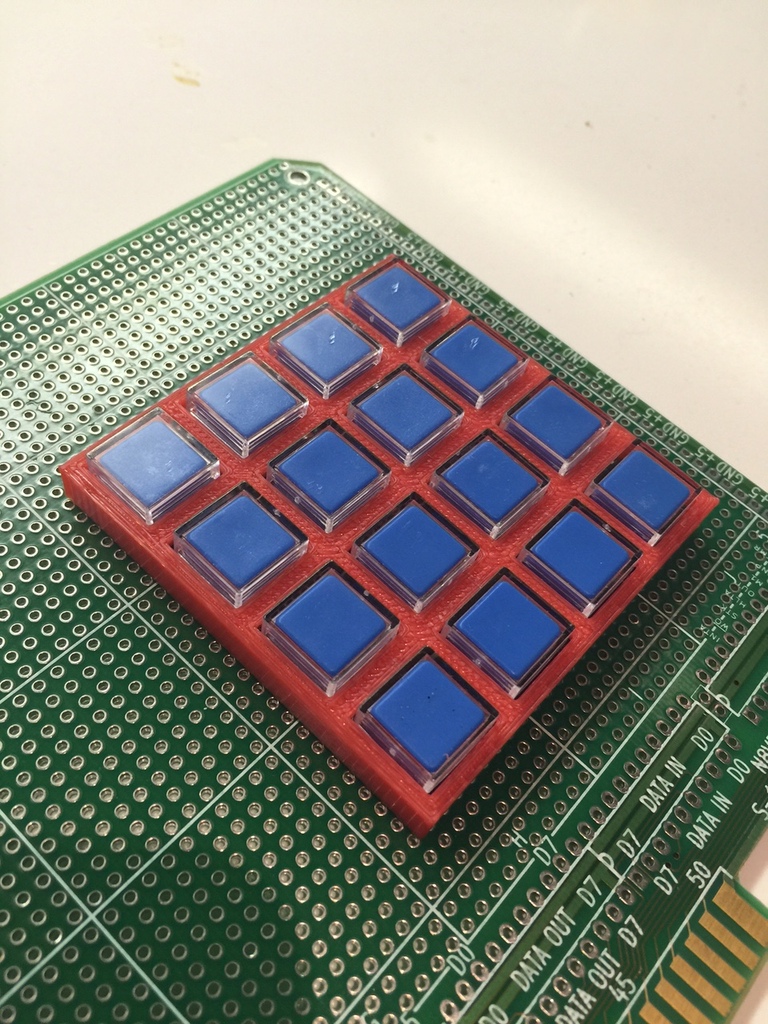 Keypad Matrix 12mm tac switch matrix by Waltermixxx | Download free STL ...