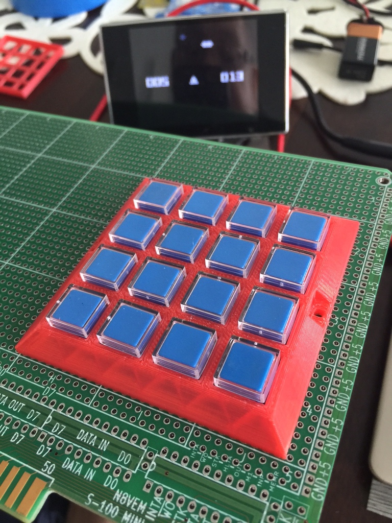 Keypad Matrix 12mm tac switch matrix by Waltermixxx | Download free STL ...