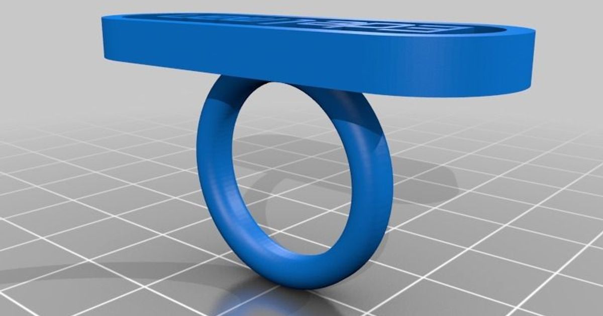 My Customized Text Ring by Waltermixxx | Download free STL model ...