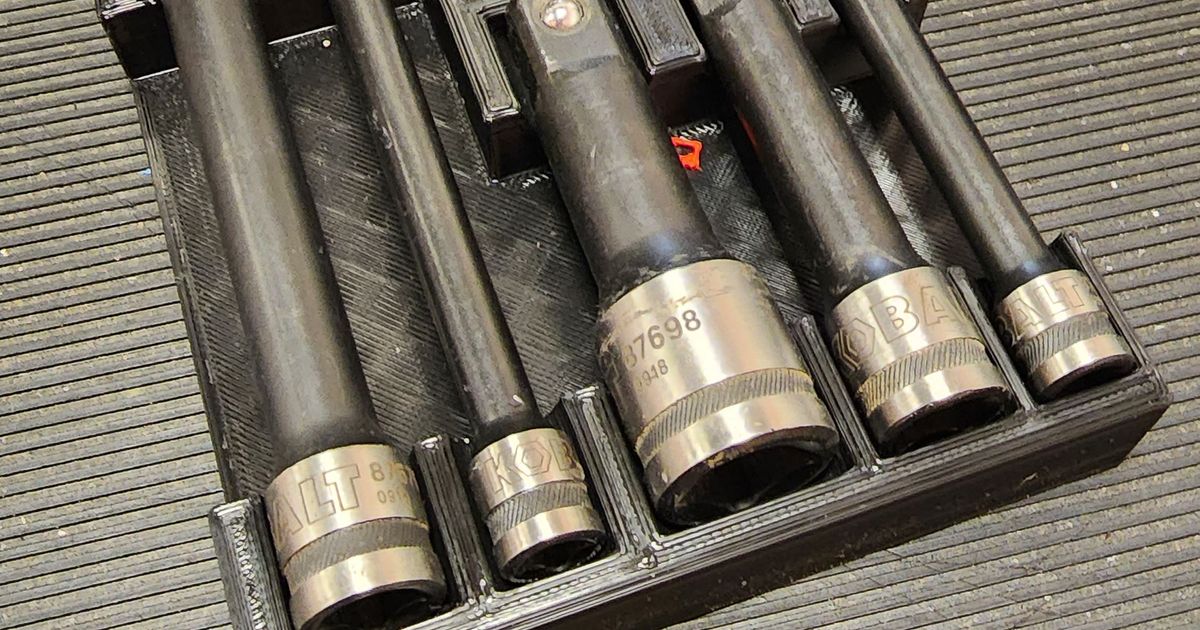 Socket Extension tray by RAC552 | Download free STL model | Printables.com
