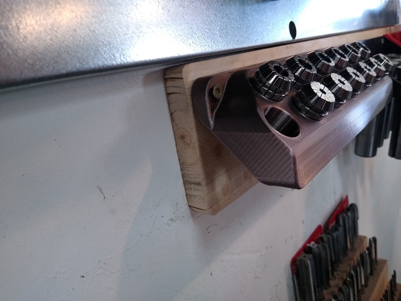 Wall Mount ER20 Collet Rack. by Ken226 | Download free STL model ...