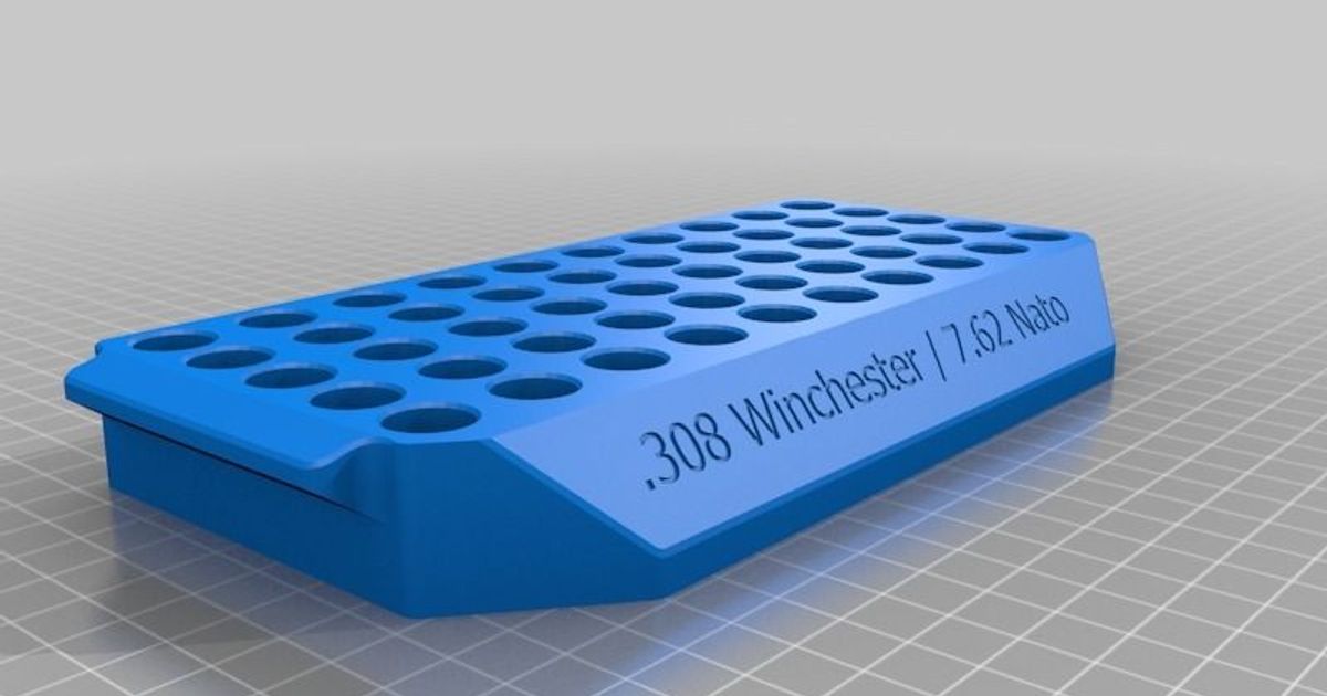 .308 Reloading TRay by Ken226 | Download free STL model | Printables.com