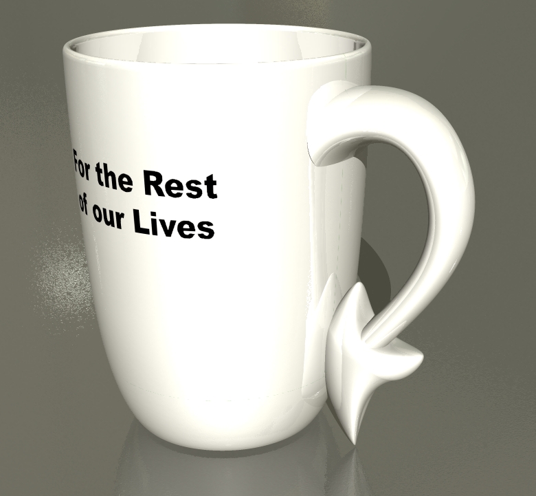 MUG DEVIL TAIL BISTRO STYLE by handell | Download free STL model ...