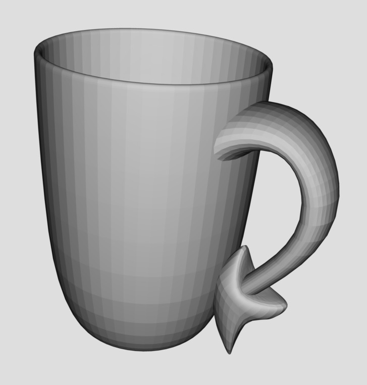 MUG DEVIL TAIL BISTRO STYLE by handell | Download free STL model ...