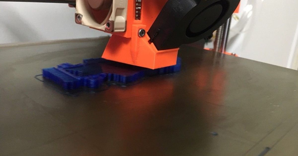 Prusa i3 Mk3 E3d volcano cooling nozzle for 45 degree cooling fan by ...