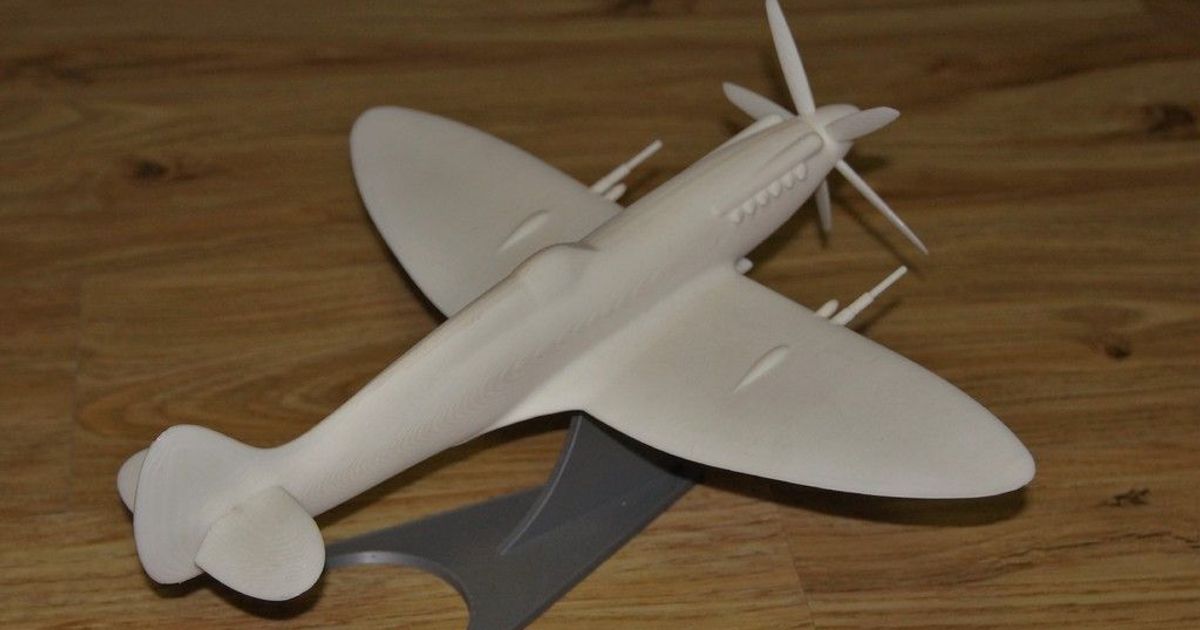 Spitfire Xiv improved files with propeller and stand por Yella ...