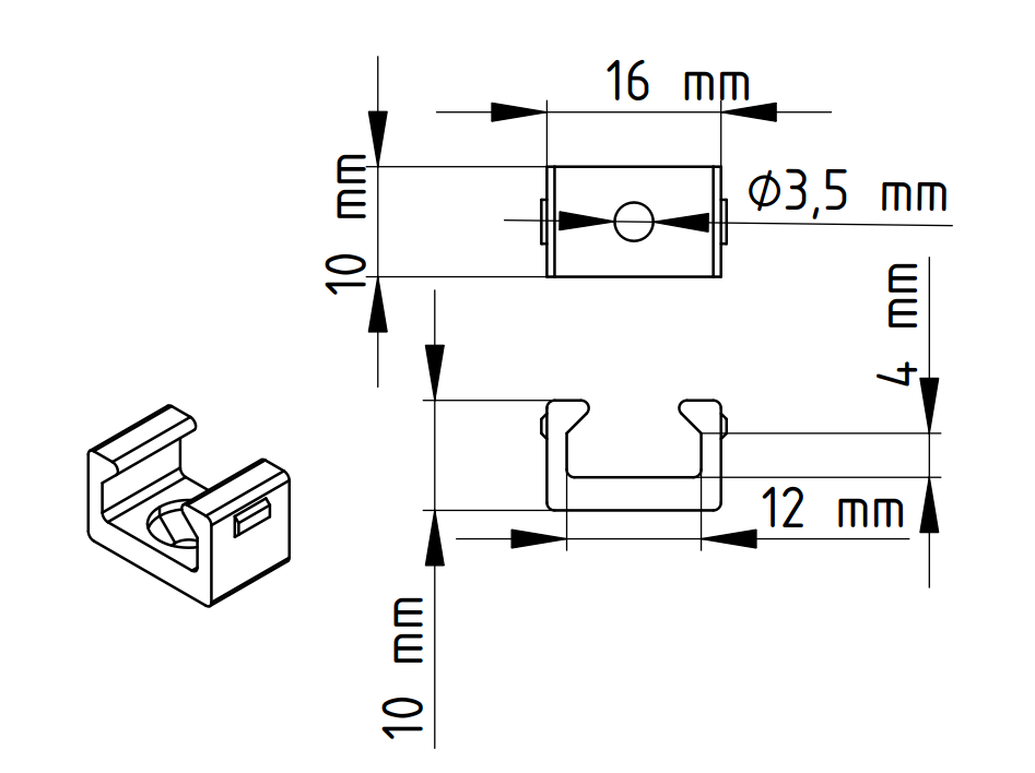 IP67 LED strip clamp with FreeCAD (RT) file by szprusa | Download free ...