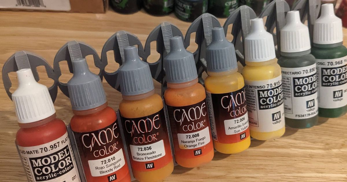 Wall Mountable Miniature Paint Storage Solution by VirtuallyJason ...