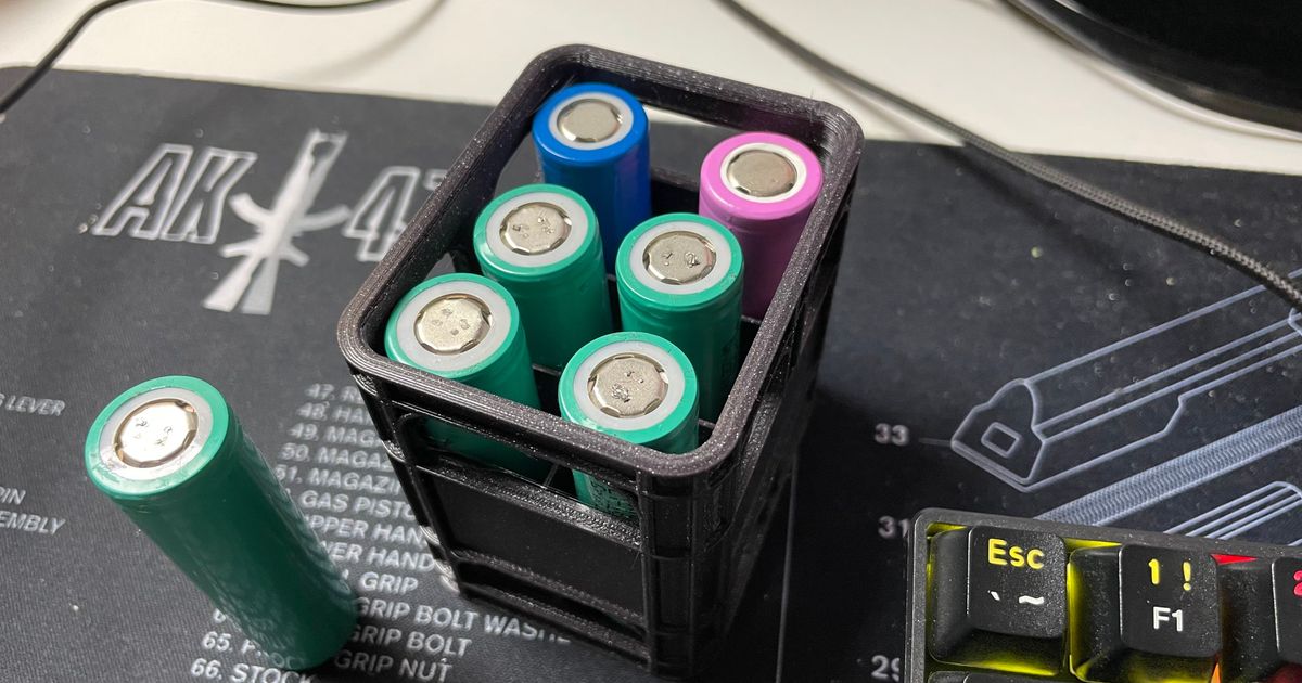 Crate battery holder 18650 by Valentino Hesse | Download free STL model ...