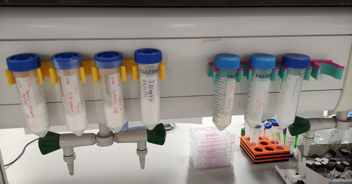 50 mL Falcon tube clip holder by bart | Download free STL model ...