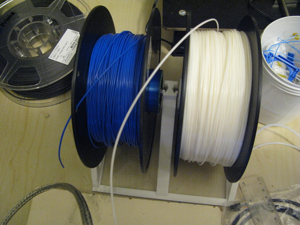 Dual spool/reel rack/holder by bart | Download free STL model ...