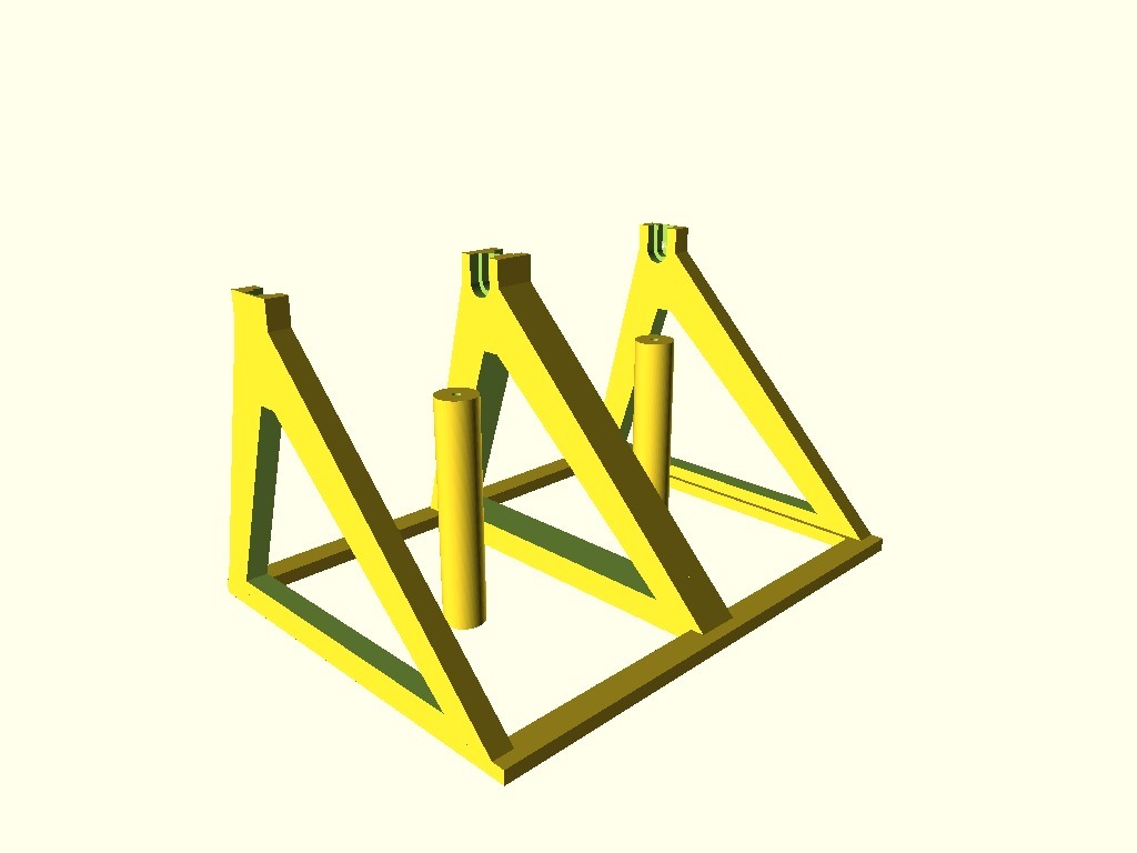 Dual spool/reel rack/holder by bart | Download free STL model ...