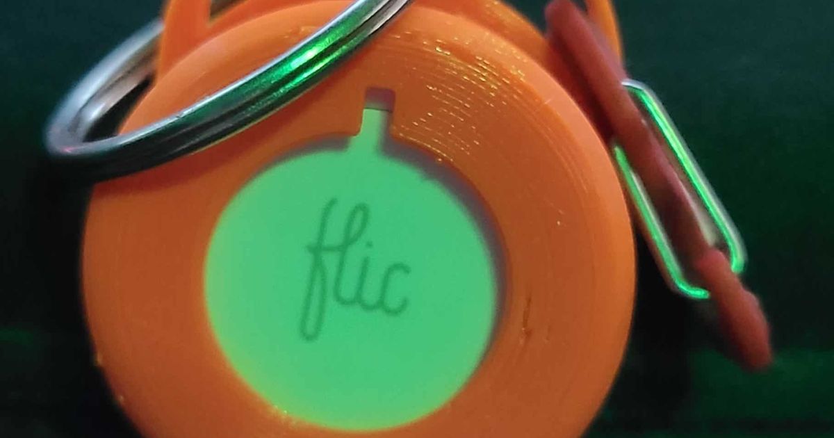 Flic 2 Button Keychain & Wallmount by Abandoned | Download free STL ...