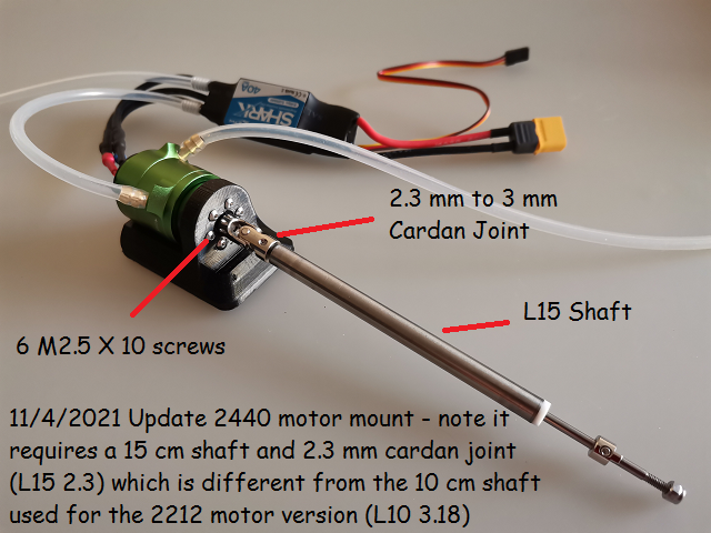 Pump Jet (32mm 2212/2216/2217/2440 Motor) by N7 Cat | Download free STL ...