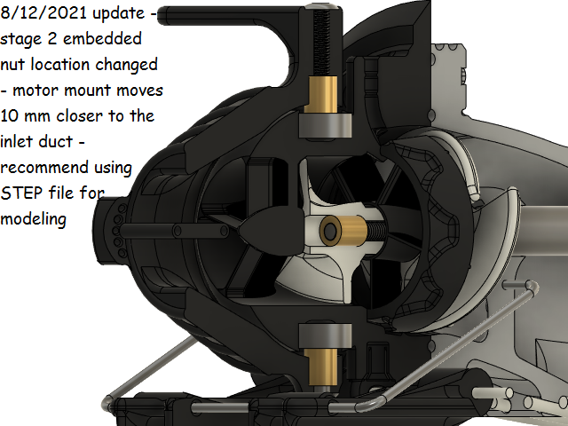 Pump Jet (32mm 2212/2216/2217/2440 Motor) by N7 Cat | Download free STL ...