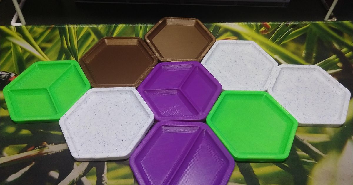 HexTrays - Hexagonal Stacking Parts Trays by donutcat | Download free ...
