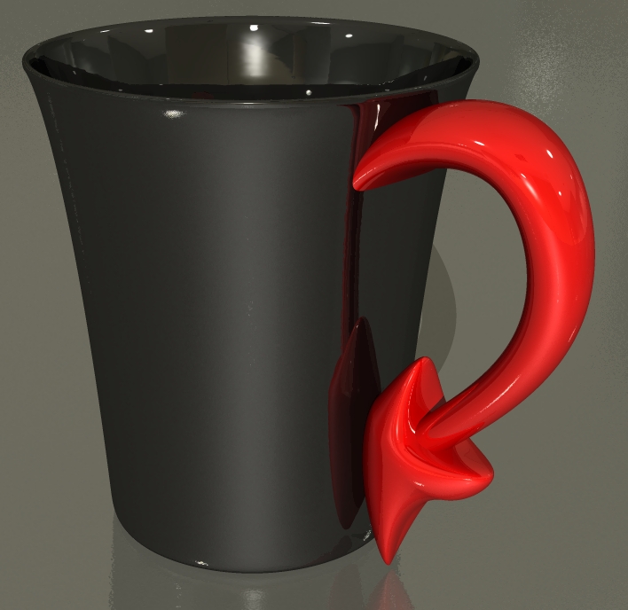 MUG DEVIL TAILFLARE STYLE by handell | Download free STL model ...