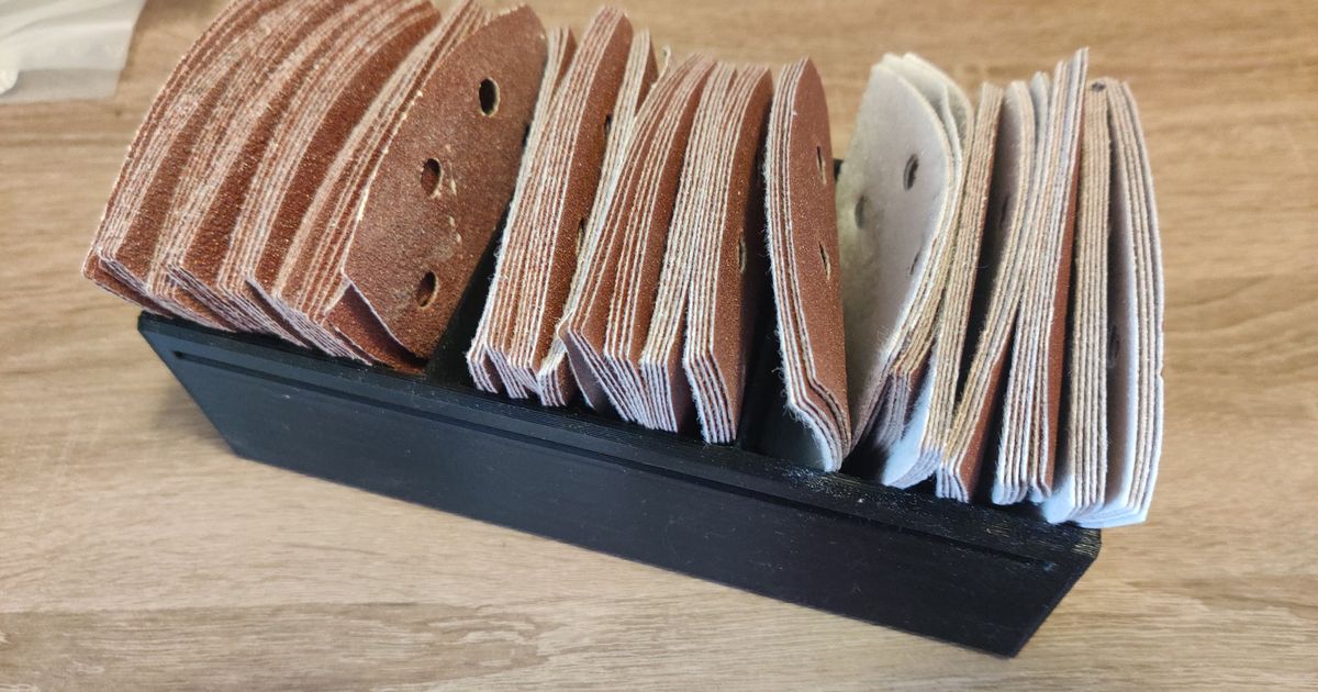 Triangular Sandpaper Tray with fixed Compartments by LelN | Download ...