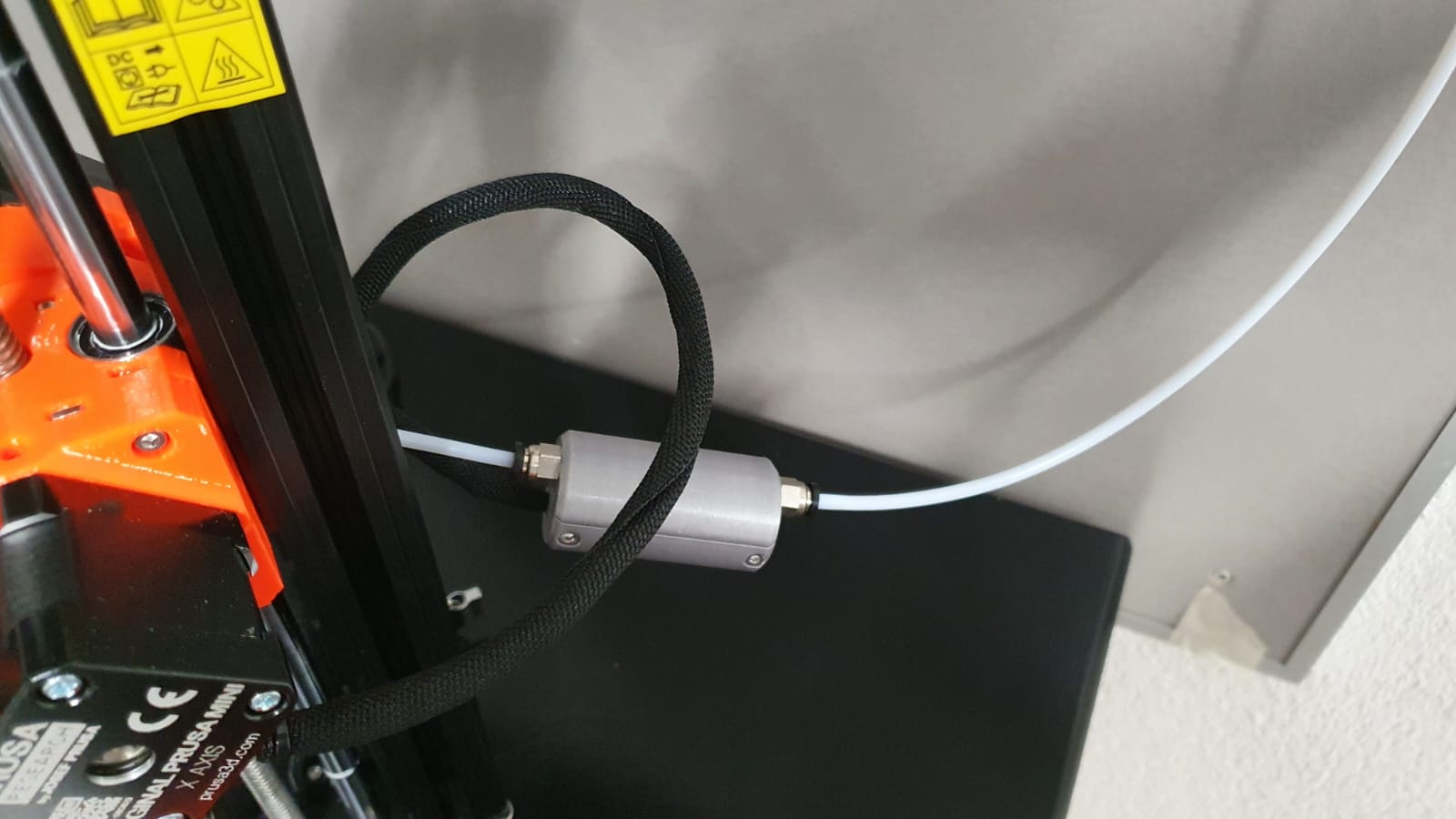 Improved Prusa Mini+ Filament Sensor with PTFE tube quick fittings by ...
