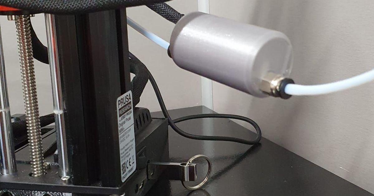 Improved Prusa Mini+ Filament Sensor with PTFE tube quick fittings by ...