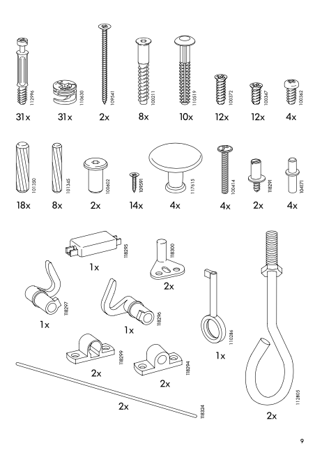 IKEA Hemnes Wardrobe Shelf Support by bazzoozzab | Download free STL ...