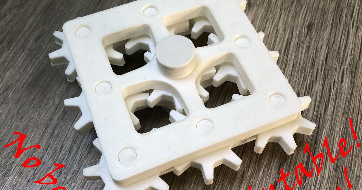 Gear fidget spinner by Levente Design | Download free STL model ...