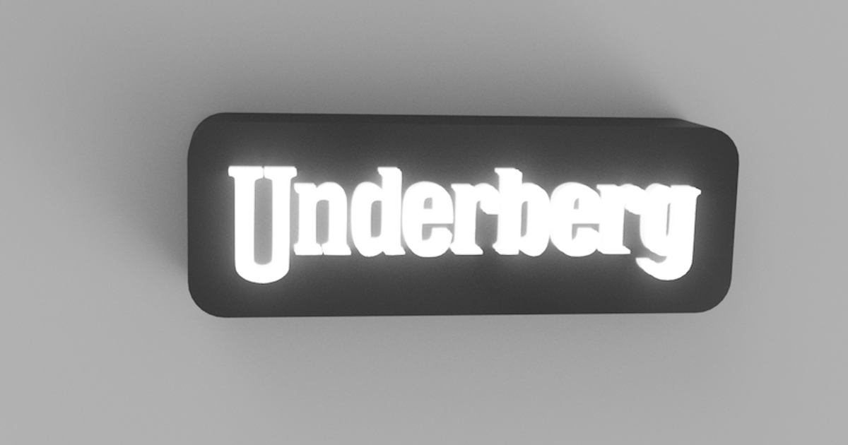 Underberg Logo Lamp by LowRob | Download free STL model | Printables.com
