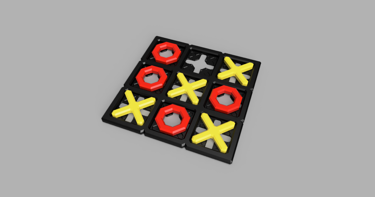 Tick Tack Toe game by Colin B. | Download free STL model | Printables.com