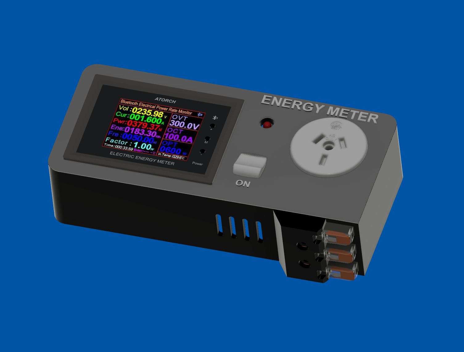 Atorch AT24C Energy Meter Case by Wiseone | Download free STL model ...
