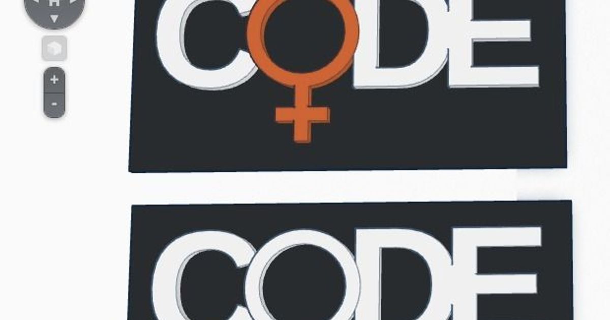 Code + Female by DesignMakeTeach | Download free STL model | Printables.com