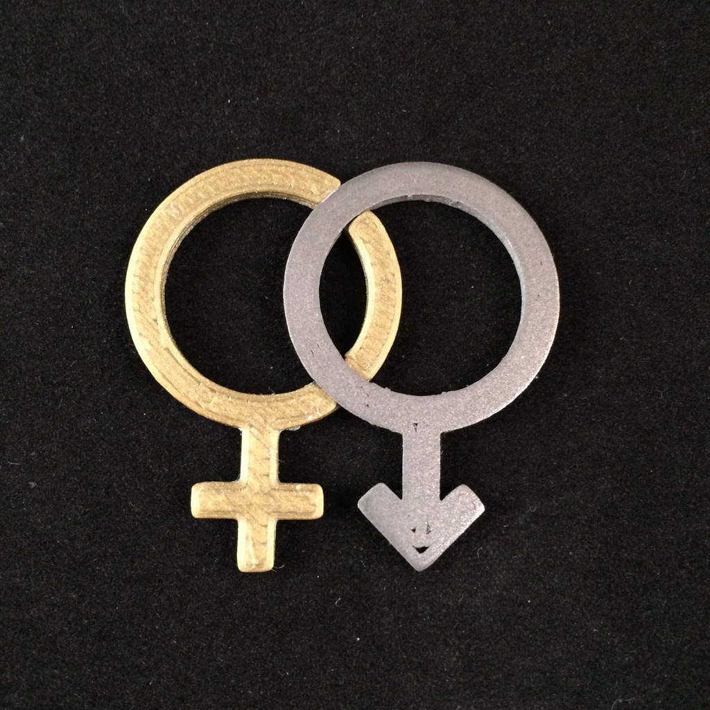 Marriage Symbols - Interlocking by DesignMakeTeach | Download free STL ...