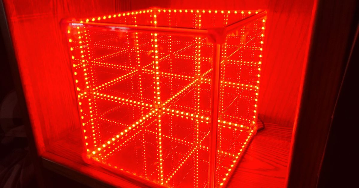 LED Infinity Cube von Badkitty | Kostenloses STL-Modell herunterladen ...