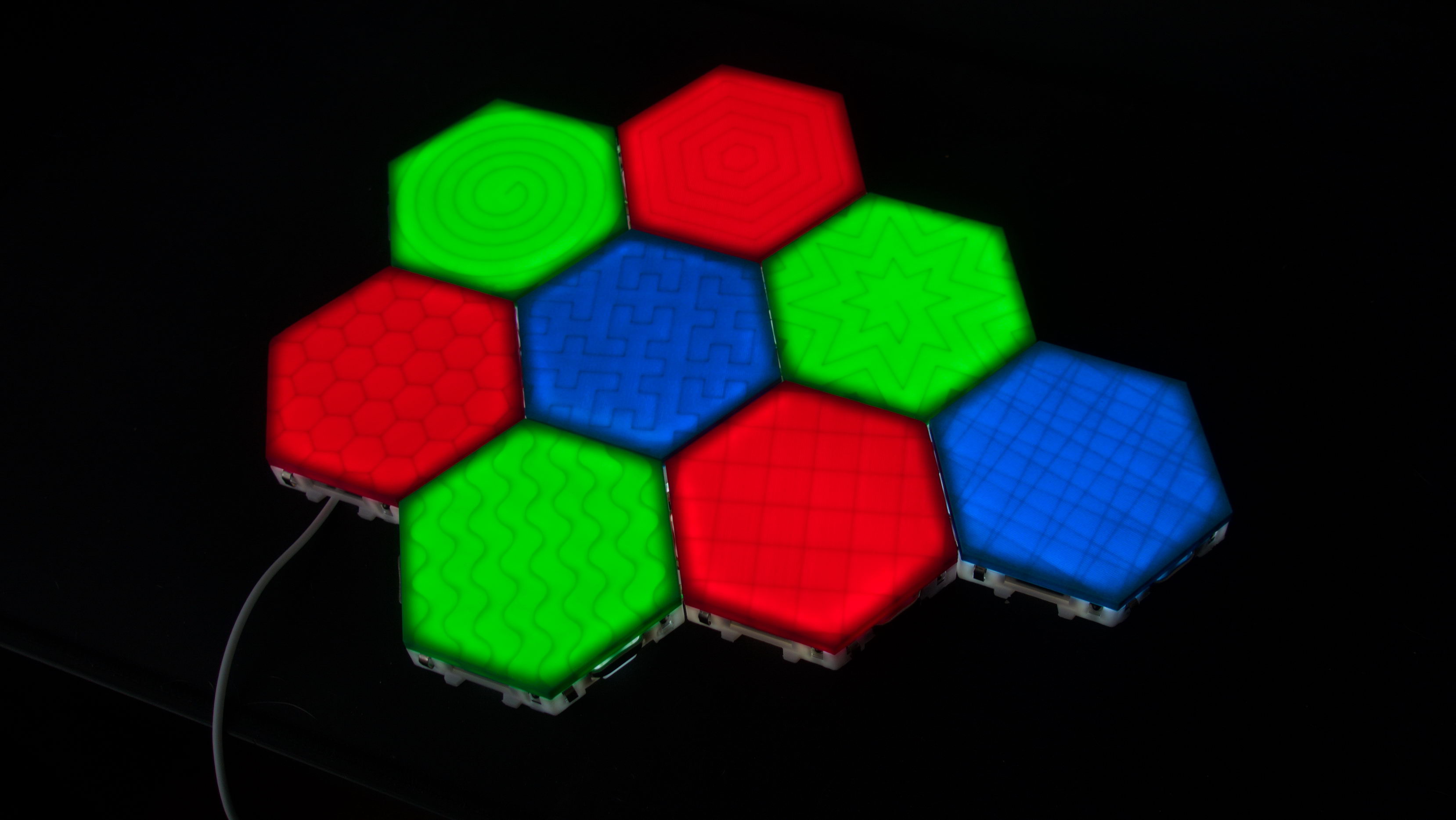 LED Hex Tile Cover by 3DLYX | Download free STL model | Printables.com
