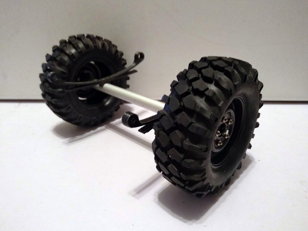 Metal axle with bearings for M416 trailer by Woyta | Download free STL ...