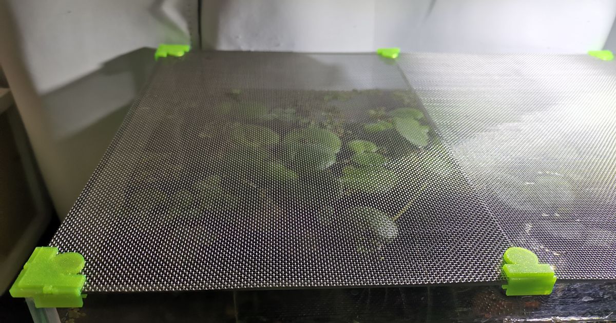 Fish tank grid support by jackresell | Download free STL model ...