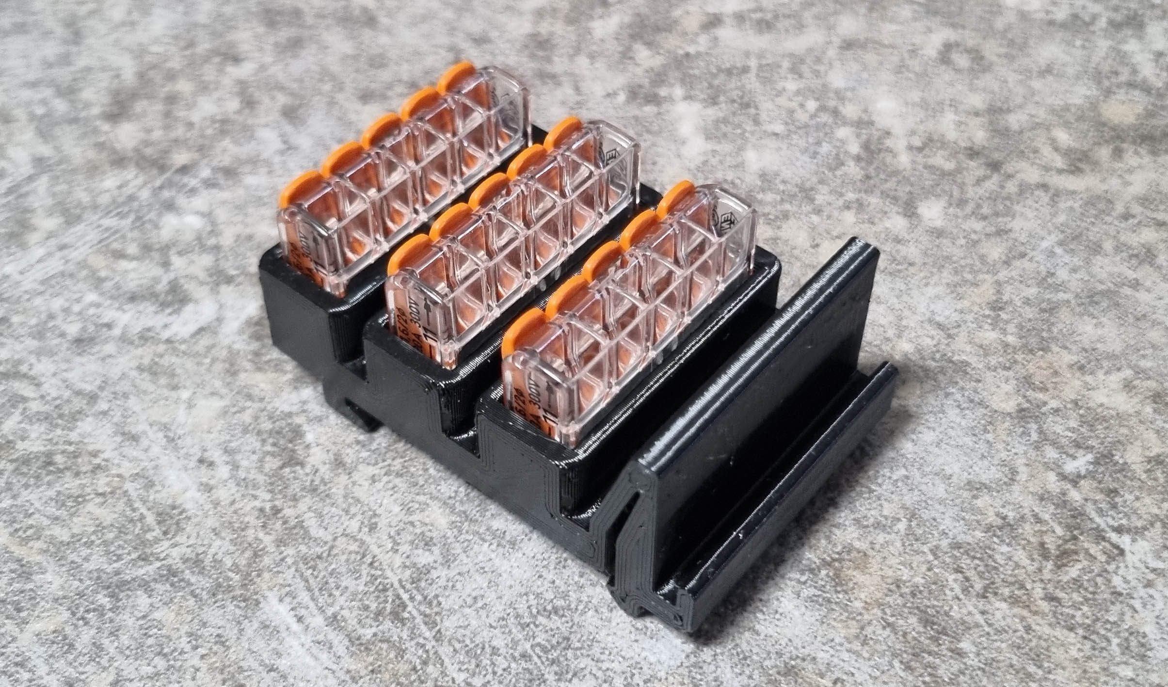Wago DIN Rail mount by 3D Design SBK | Download free STL model ...