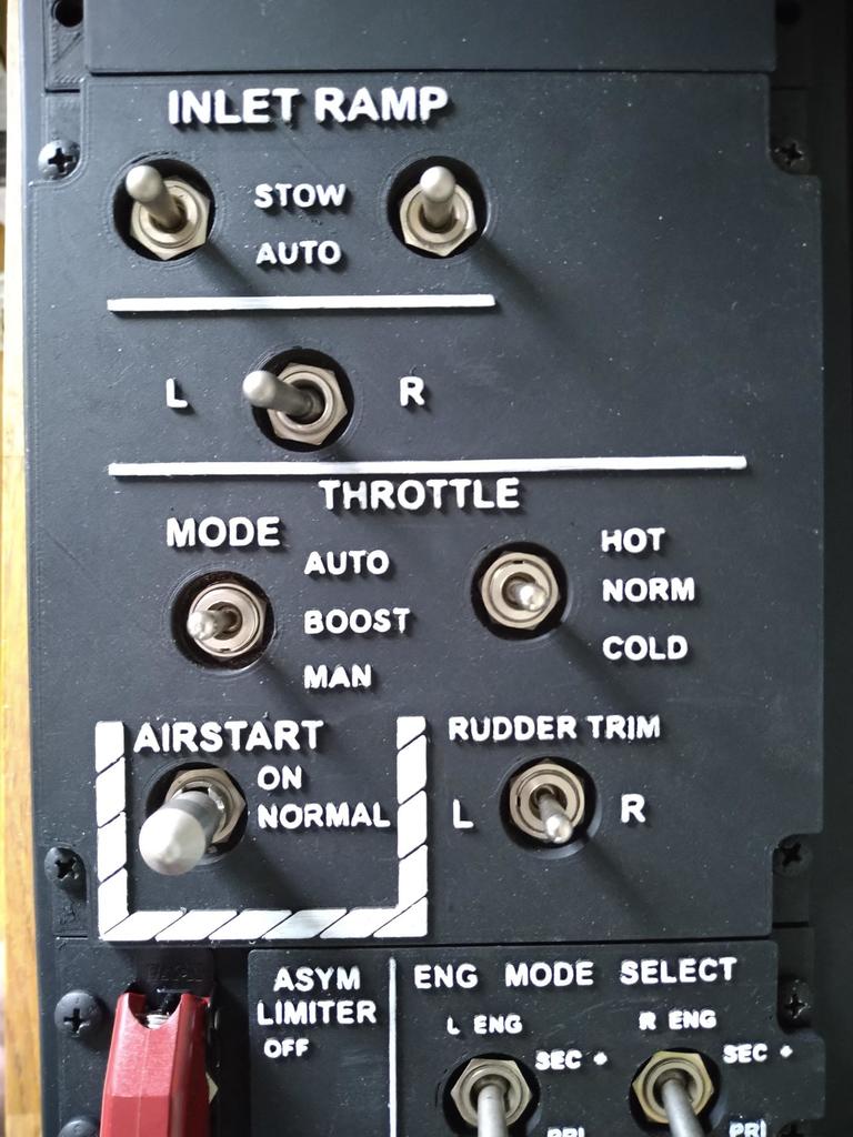F-14 Tomcat Inlet Ramp Throttle Control Panel por DX6 | Descargar ...