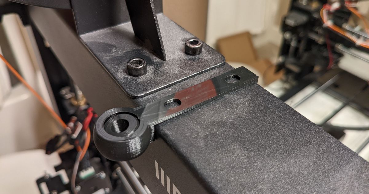 Maker Select filament guide with screw holes by dan | Download free STL ...