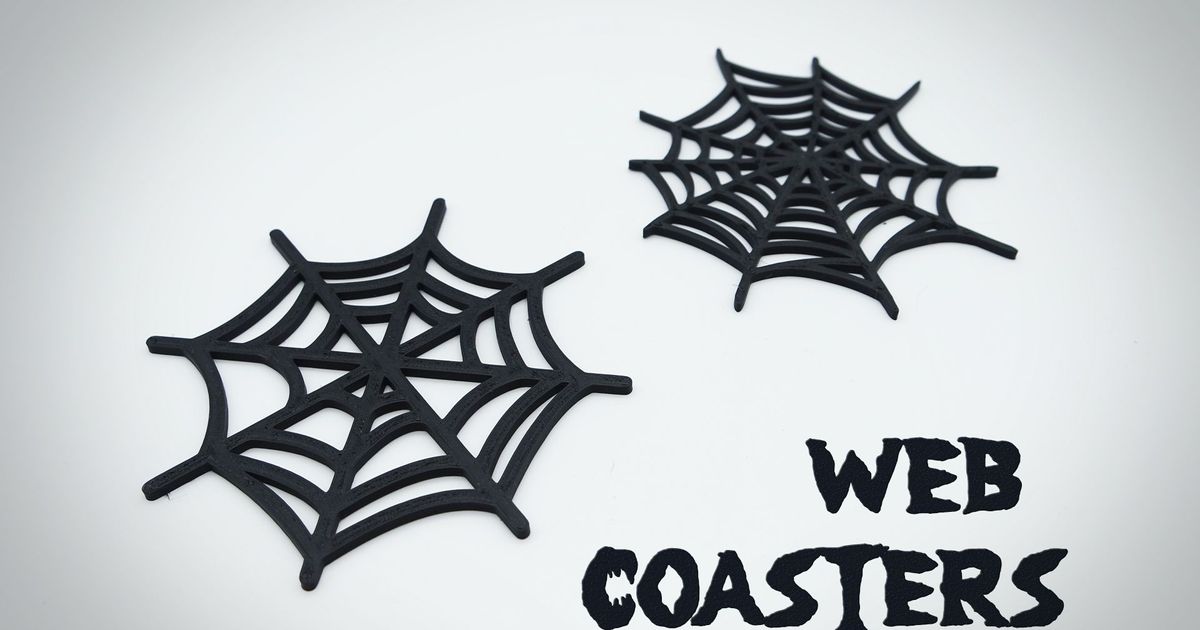 Halloween Spider Web Coasters by Nils Kal | Download free STL model ...