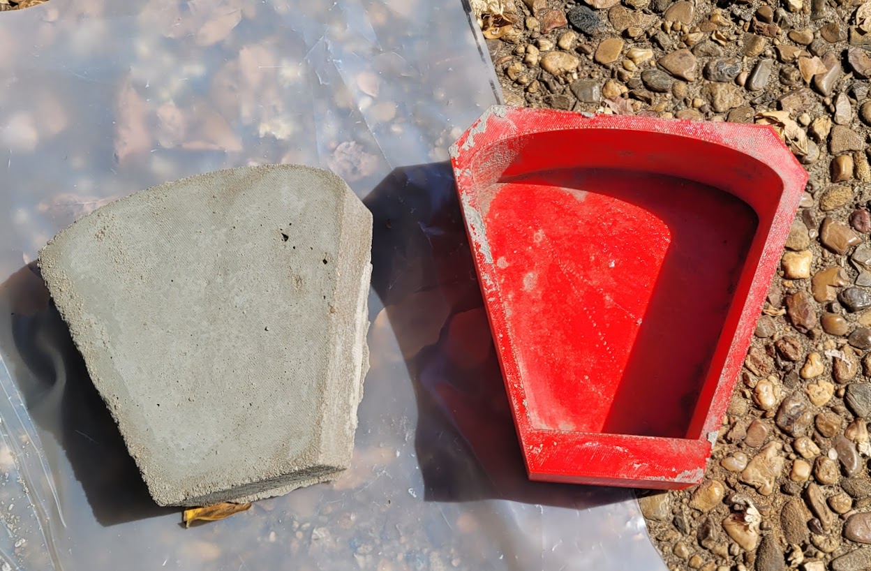 Triangular edge paving brick mold by Stockpiles | Download free STL ...