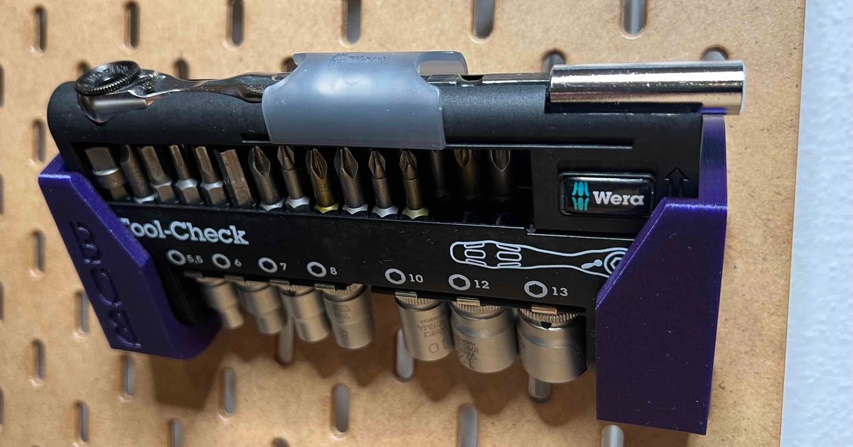Skadis Wera Tool-Check holder by Bob | Download free STL model ...