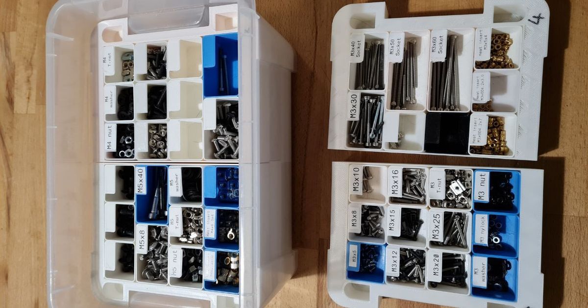 Modular, multi level IKEA Samla inserts by Ilkali | Download free STL ...