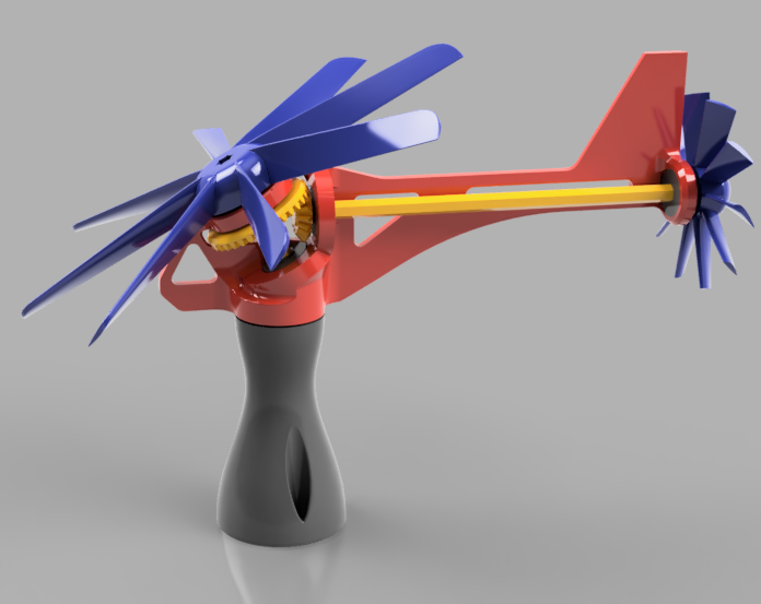 Helicoptery Weather Vane by mobiobi | Download free STL model ...