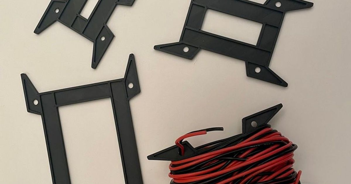 Wire winder/holder (customizable) by Nem | Download free STL model ...