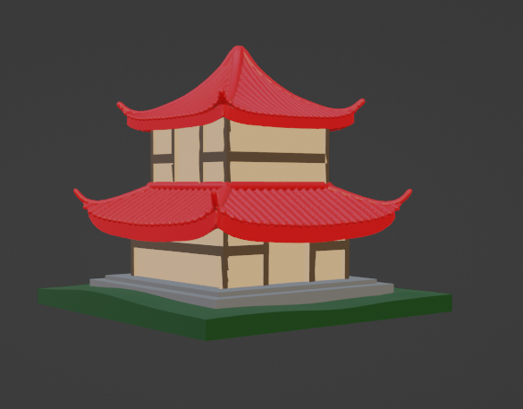 Simple Chinese House by guillermytho | Download free STL model ...