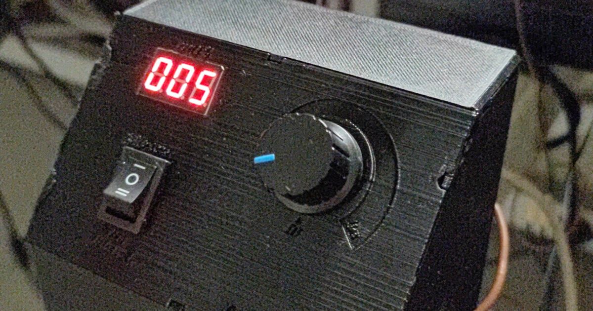 PWM Spindle Controller Box by MirkoFerronato | Download free STL model ...