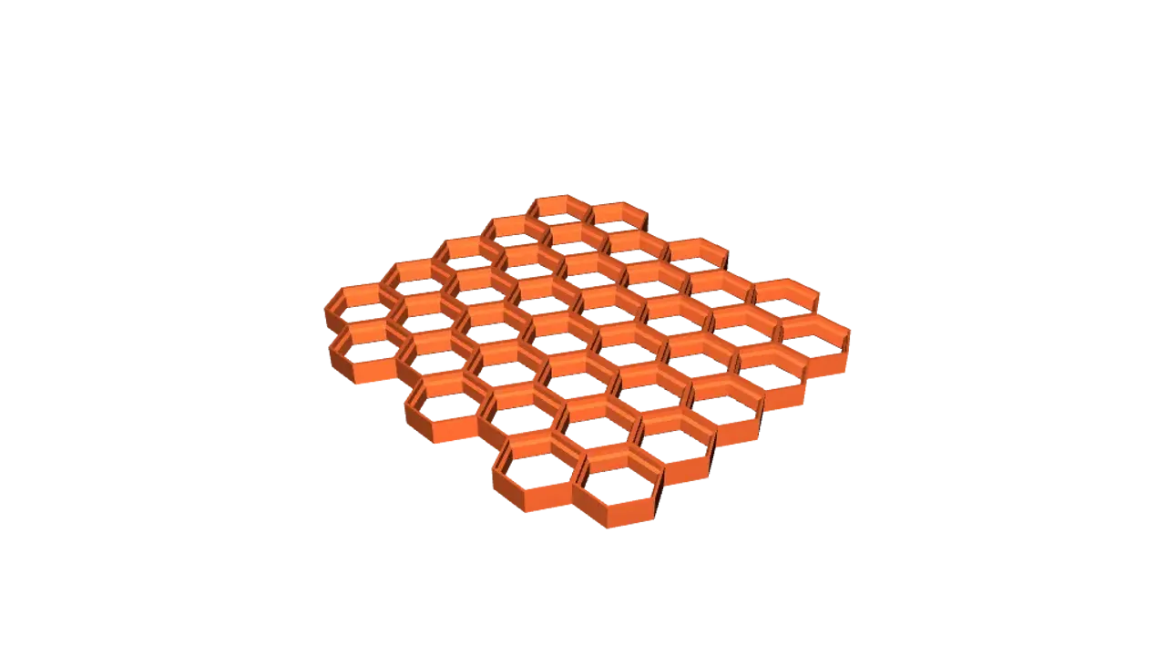 Wall Honeycomb 150mm x 150mm by rlee12 | Download free STL model ...
