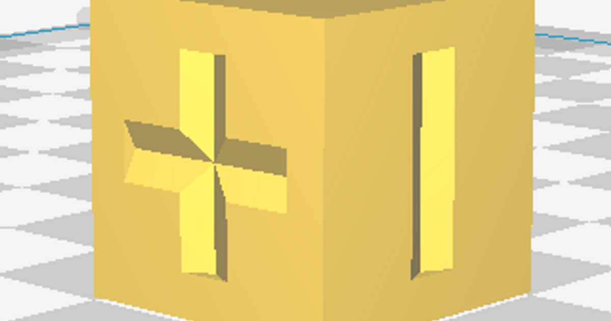 Fate / Fudge die standard cube by Stockpiles | Download free STL model ...