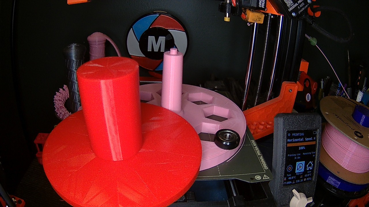 Horizontal Spool Holder by LocalmakerMI | Download free STL model ...