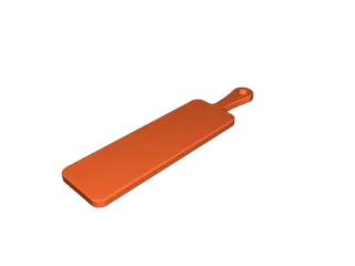 Wooden Paddle Cutting Board by Books | Download free STL model ...